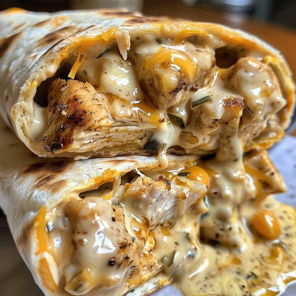 Kaasachtige Knoflook Kip Wraps – Beste recepten